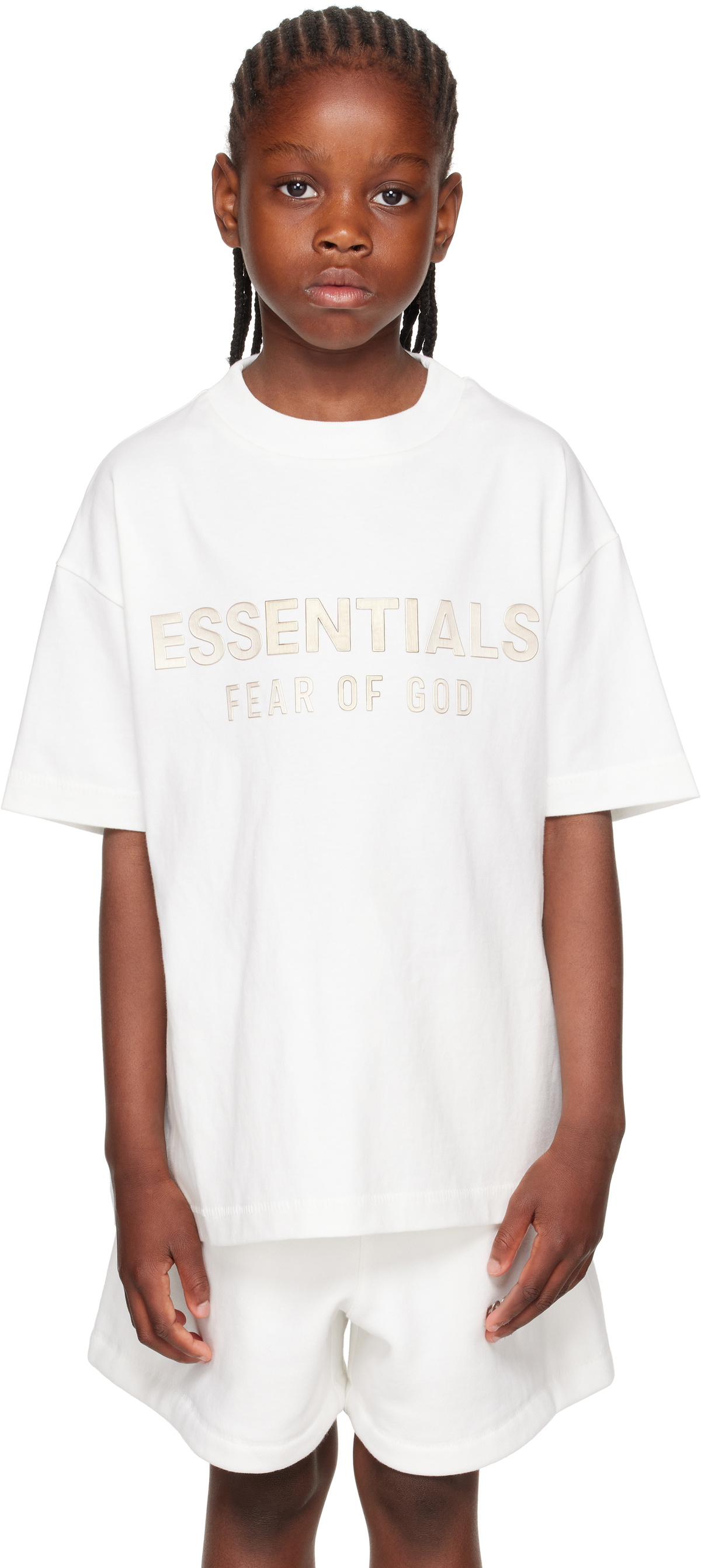Fear of God ESSENTIALS Kids White Classic T-shirt Fear Of God Essentials