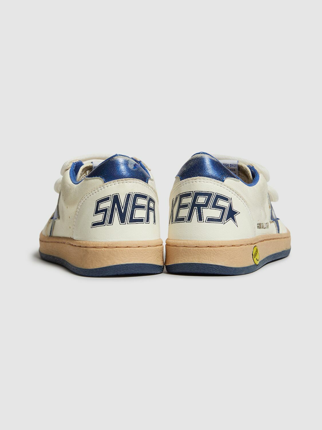 GOLDEN GOOSE Ballstar Leather Strap Sneakers Golden Goose Deluxe Brand