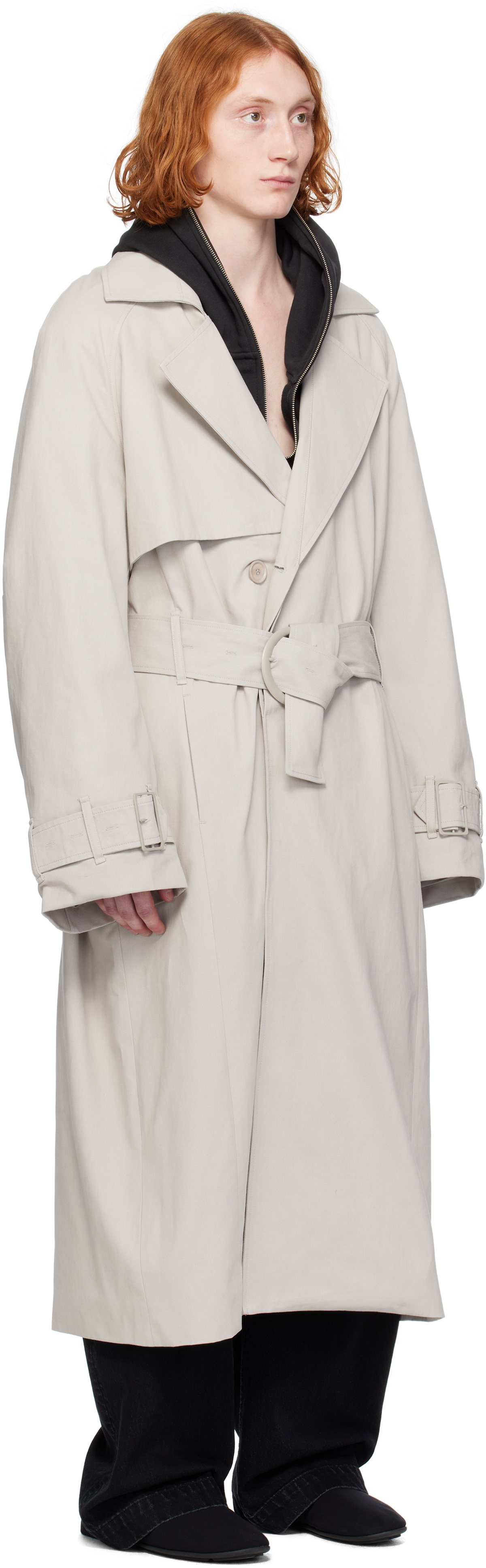 Entire Studios Gray Goodman Trench Coat Entire Studios
