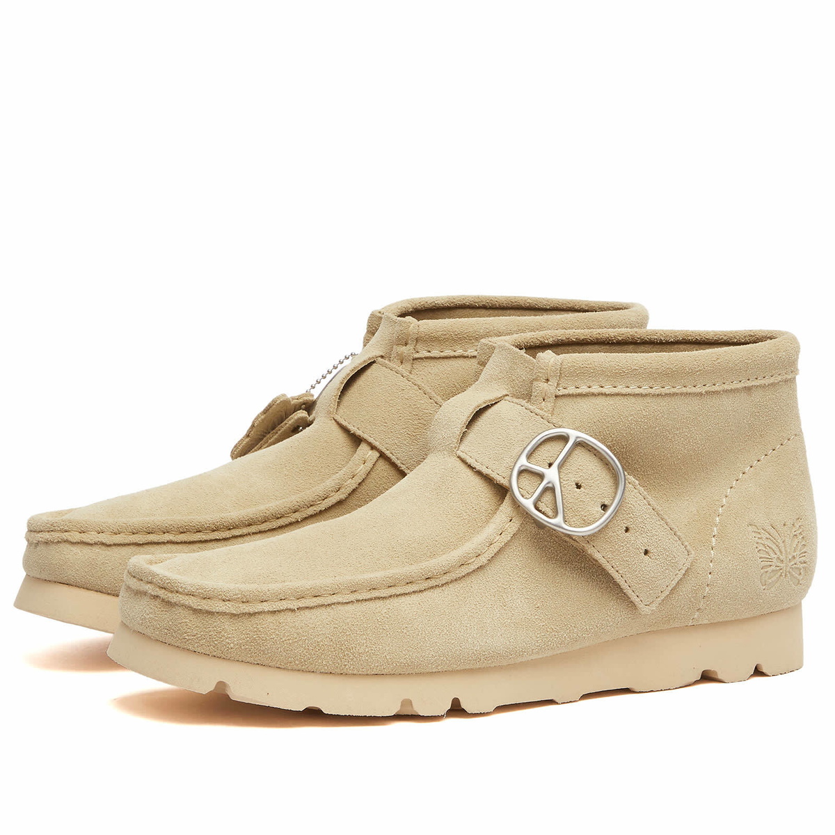Clarks Originals x Needles Wallabee Strap Boot in Maple Suede Clarks ...