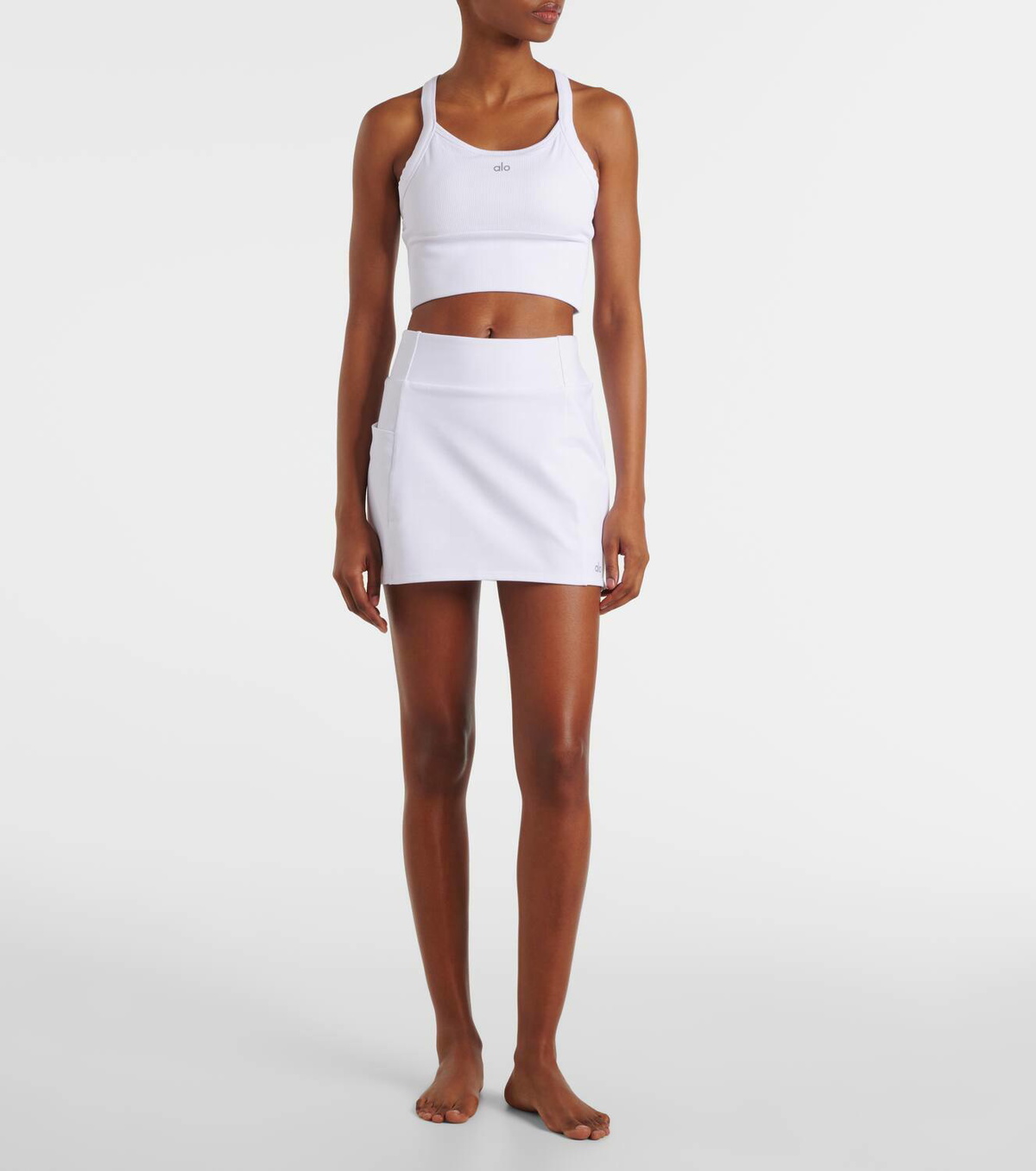 Alo Yoga Ribbed-knit bra top Alo Yoga