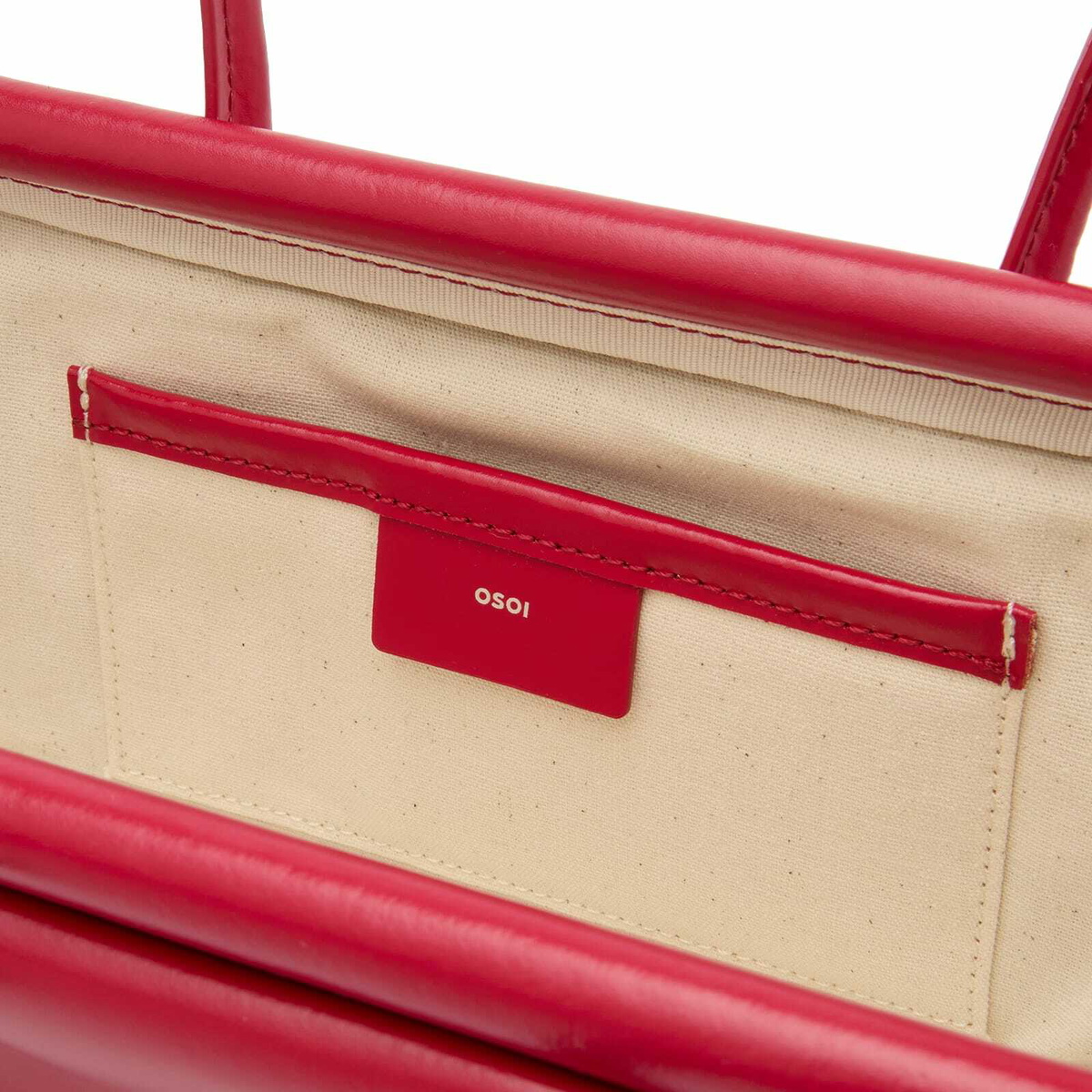 OSOI Women's Boat Wide Mini Bag in Plum Red OSOI