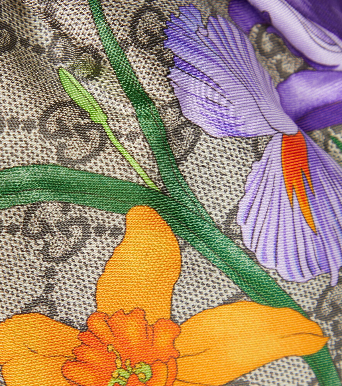 Gucci - GG Flora printed silk headband Gucci