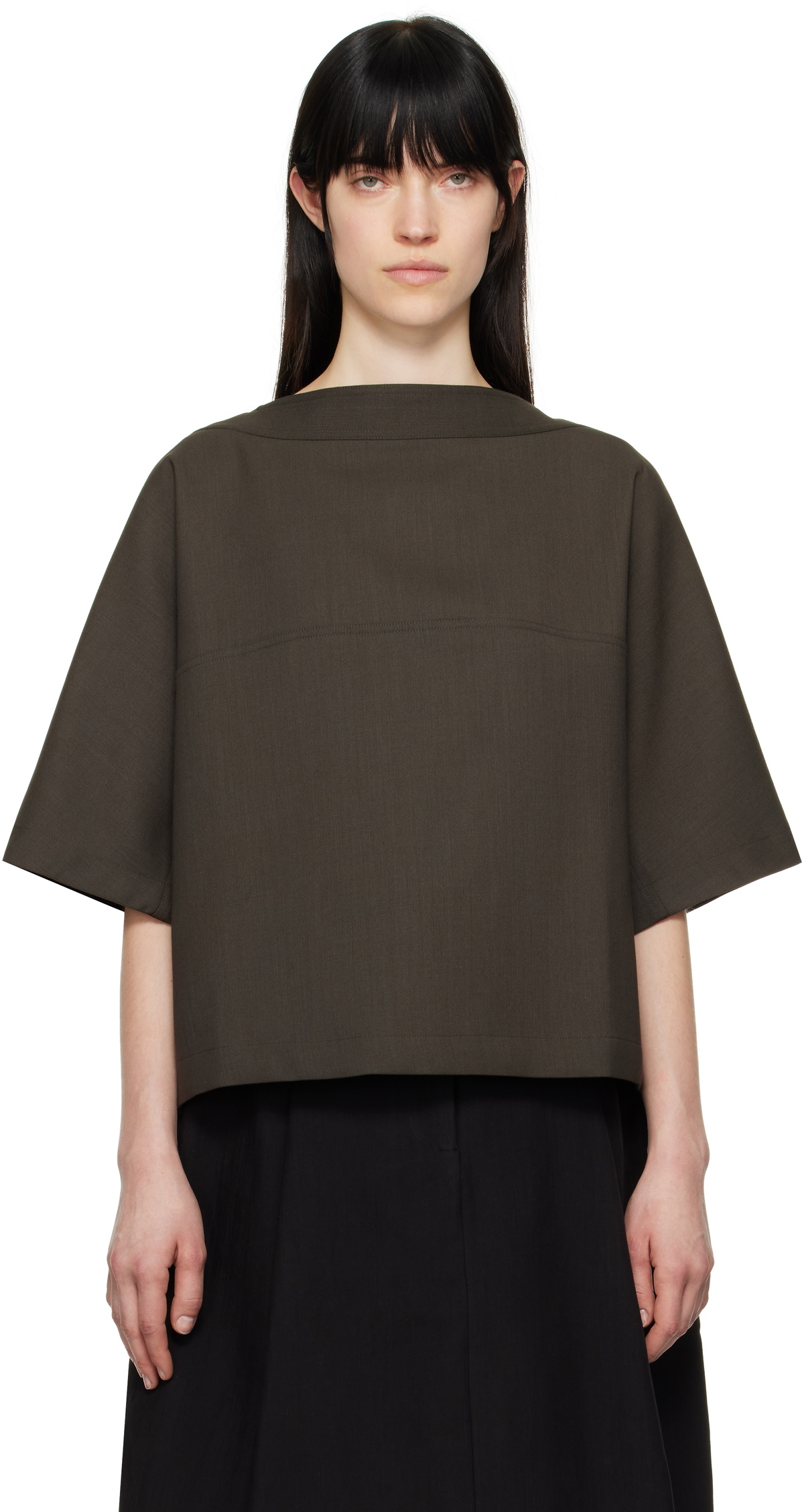 Studio Nicholson Khaki Hesse Top Studio Nicholson