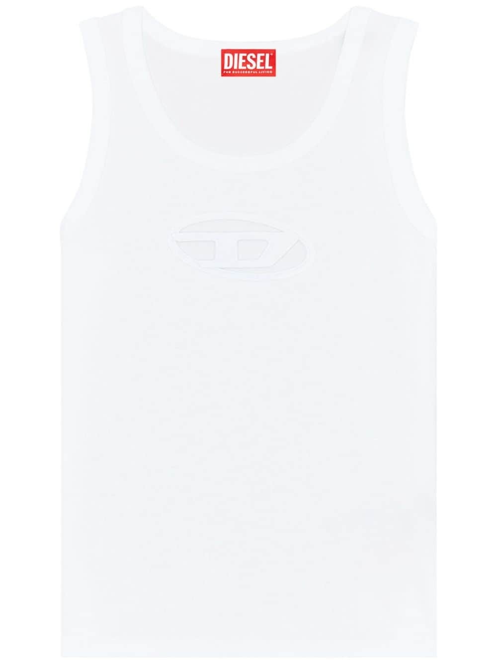 DIESEL - Logo Cotton Tank Top Diesel
