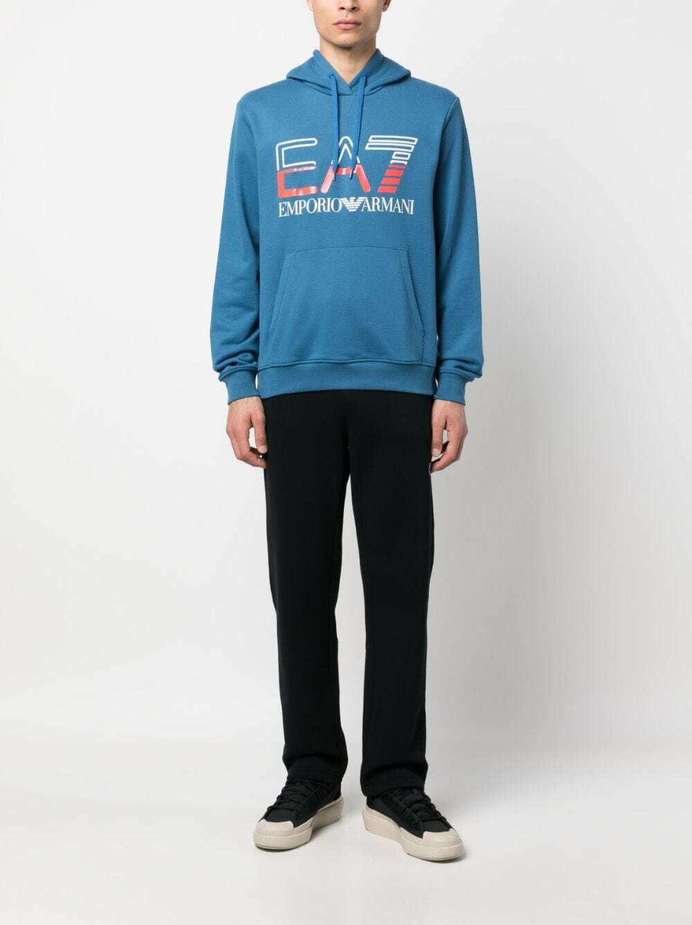 EA7 - Logo Cotton Blend Hoodie EA7