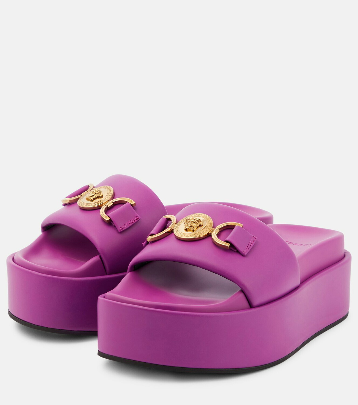 Versace Medusa Biggie leather platform slides Versace