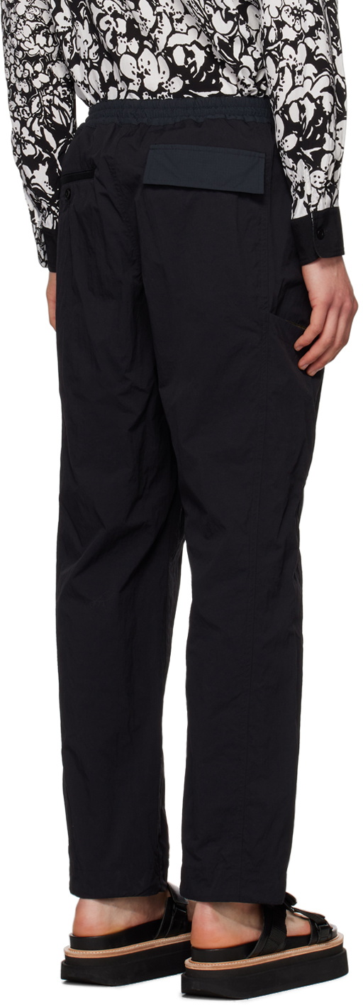 sacai Black Drawstring Cargo Pants Sacai