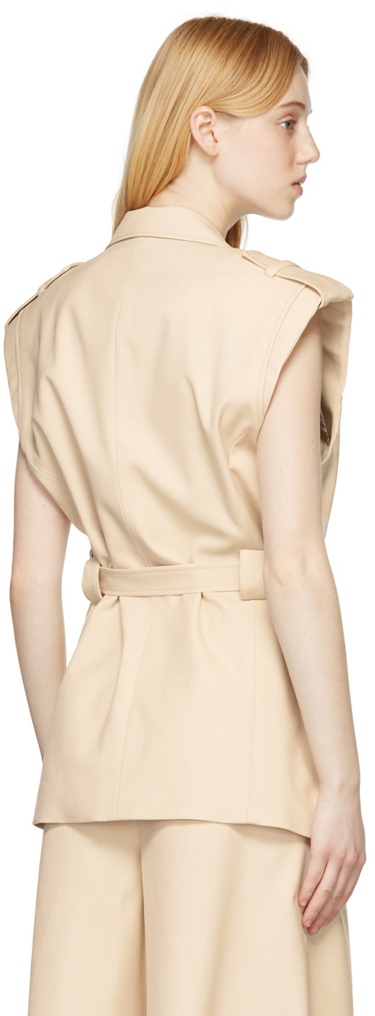 LVIR Beige Wool Vest LVIR