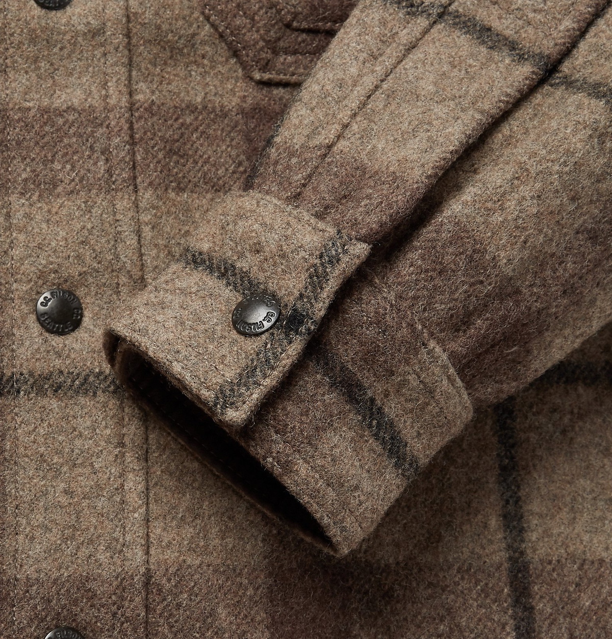 Filson - Checked Mackinaw Wool Shirt Jacket - Brown Filson