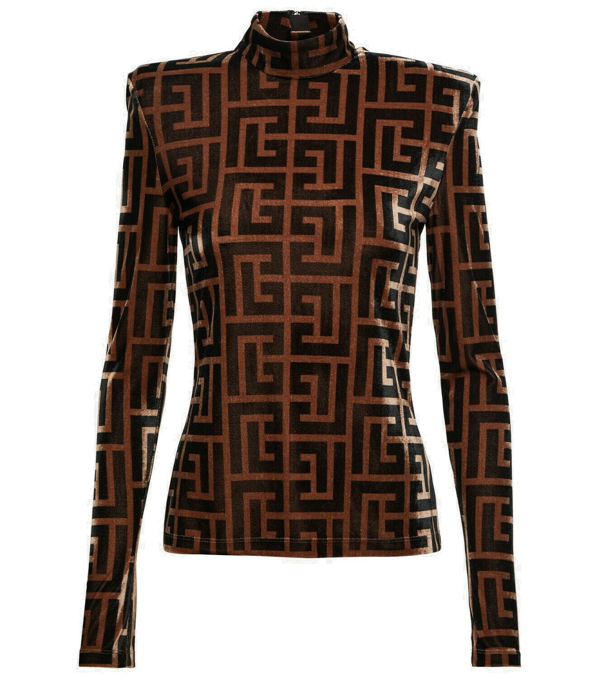 Balmain Monogram high-neck top Balmain