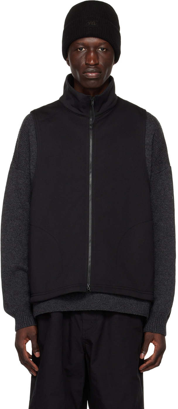 Engineered Garments Black Central Vent Vest Engineered Garments