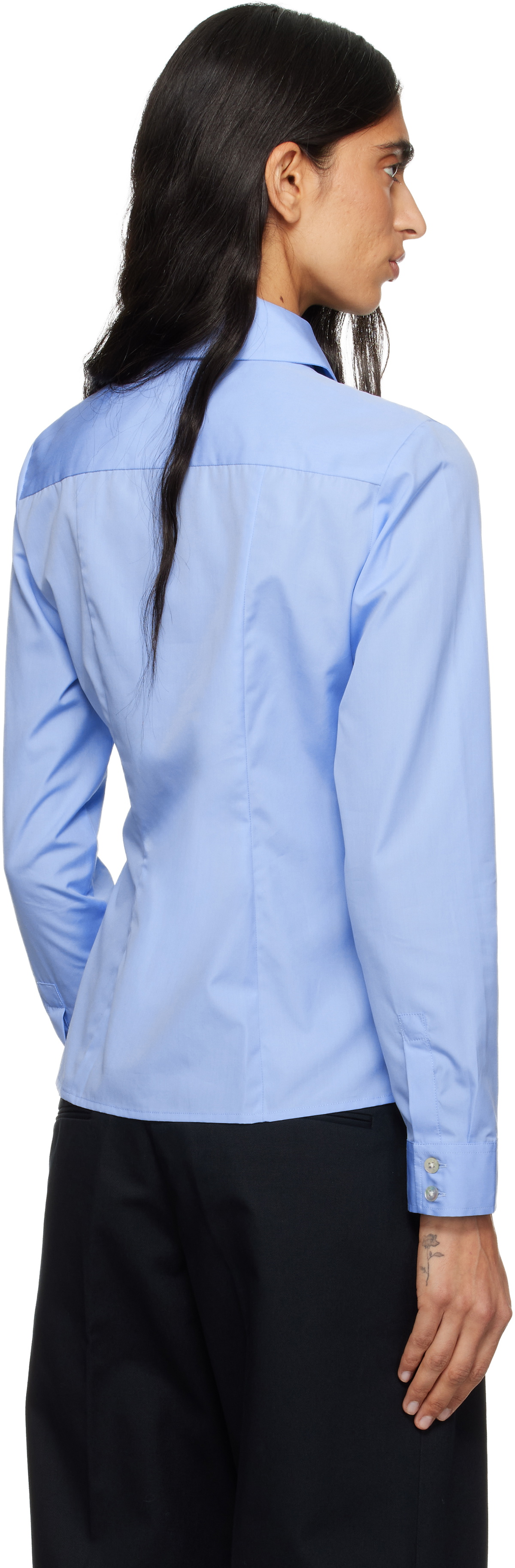 Sandy Liang Blue Levi Shirt Sandy Liang