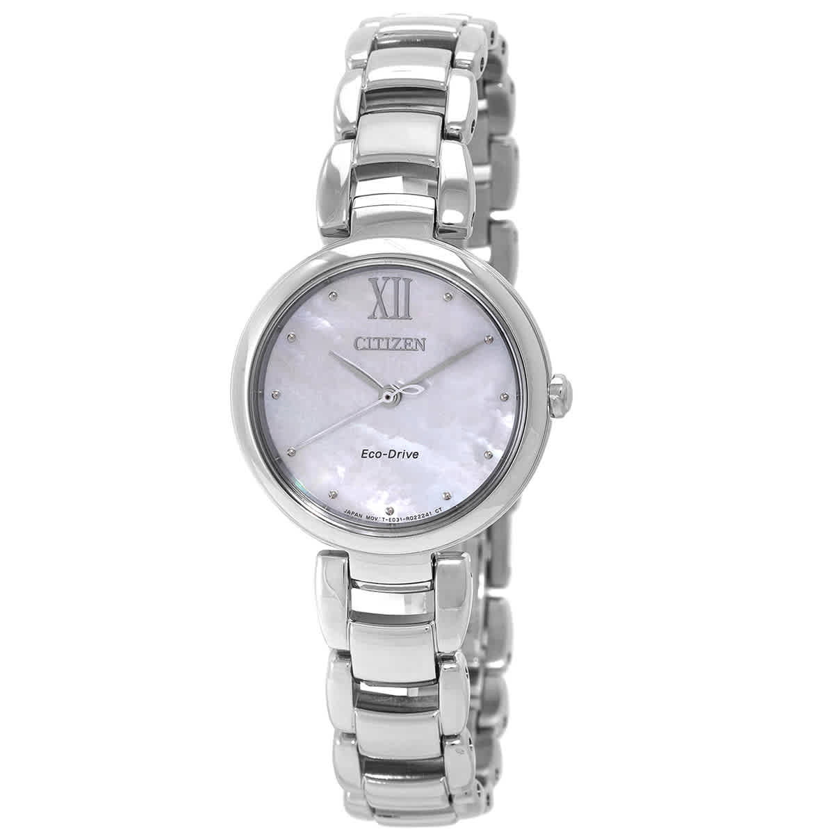 Citizen Eco-Drive Mother of Pearl Dial Ladies Watch EM0530-81D Citizen