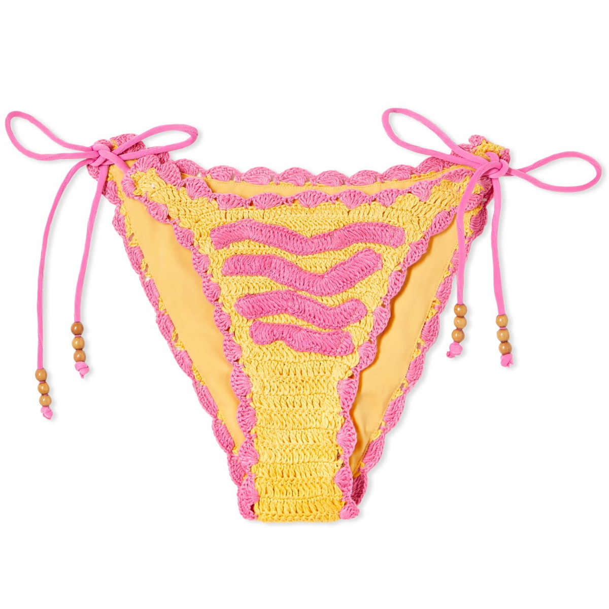 It's Now Cool Women's Crochet Bikini Bottoms in Sea-Me It's Now Cool