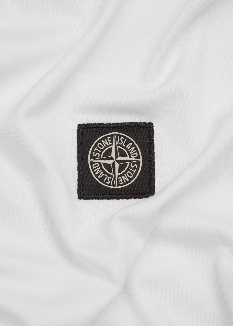 Stone Island Logo Cotton T-shirt White Stone Island