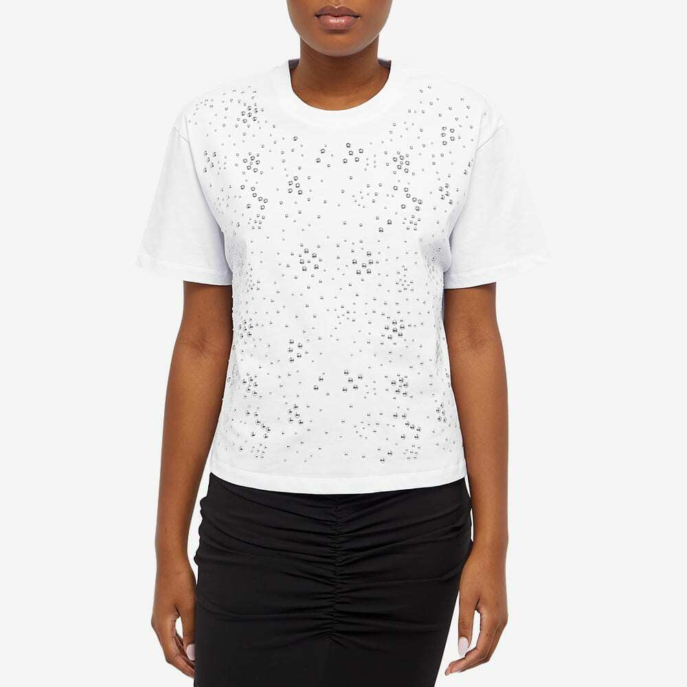 Paco Rabanne Women's Studded T-Shirt in White Paco Rabanne