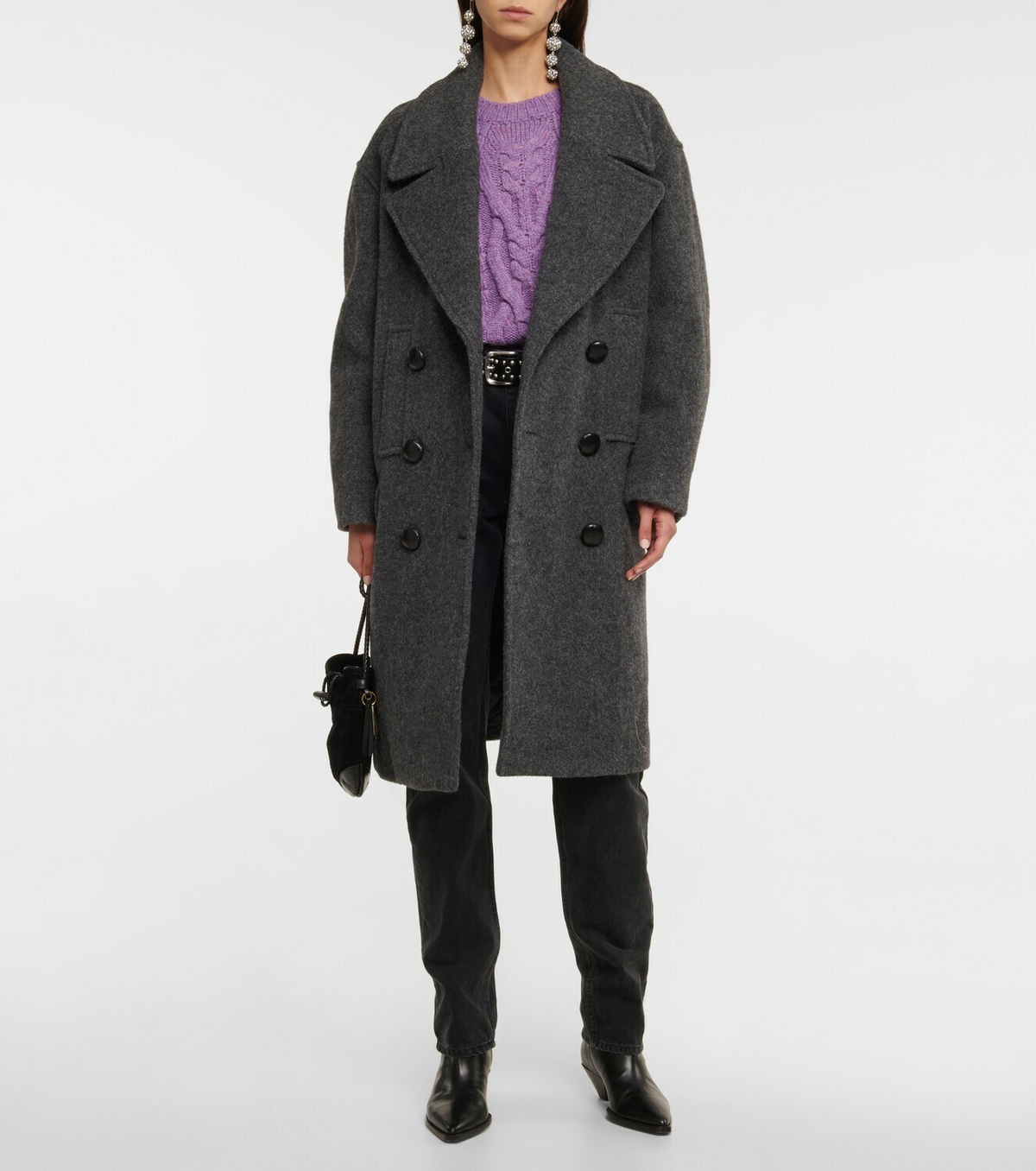 Isabel Marant Double-breasted virgin wool coat Isabel Marant
