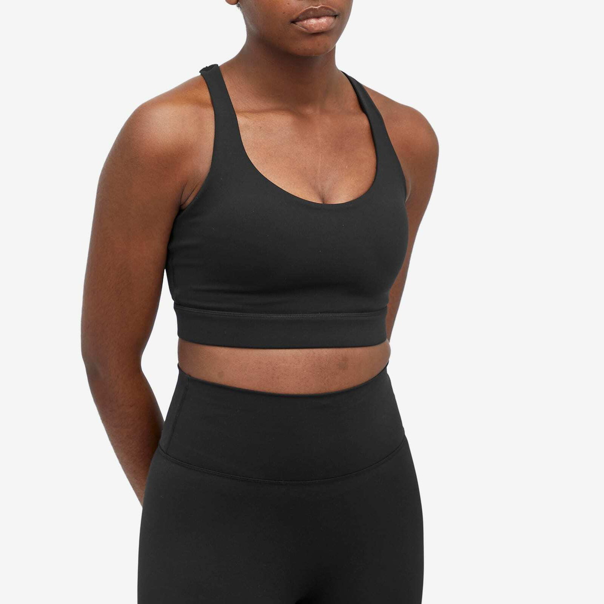 Adanola Women's Ultimate Cross Back Bra Top in Black Adanola