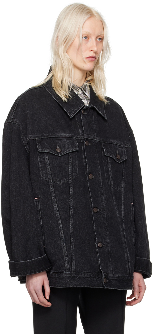 Acne Studios Black Oversized Denim Jacket Acne Studios