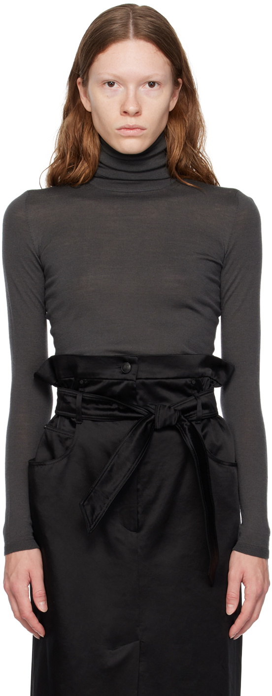 Max Mara Gray Palos Turtleneck Max Mara