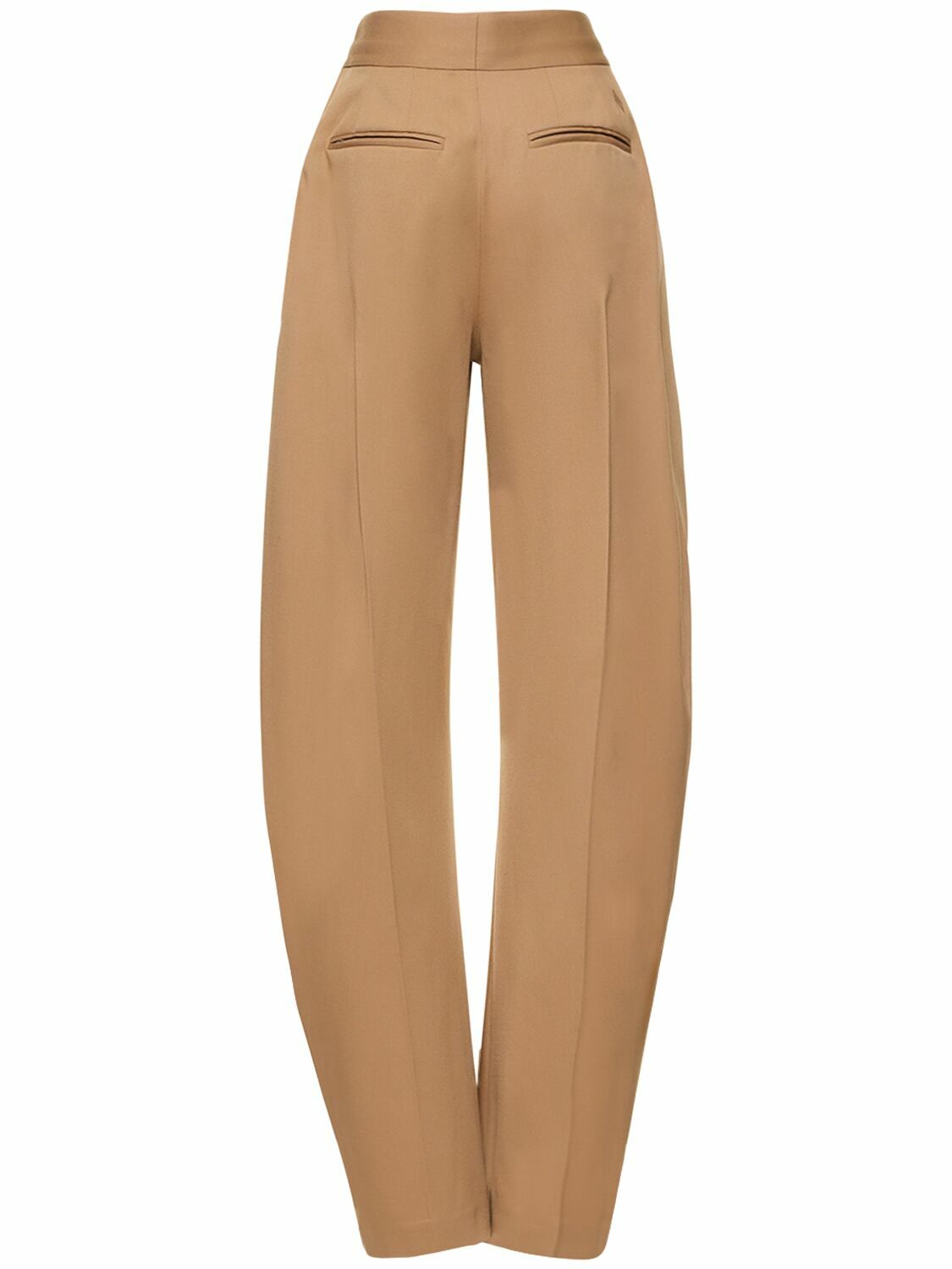 THE ATTICO - Gary Wool Blend High Rise Wide Pants The Attico
