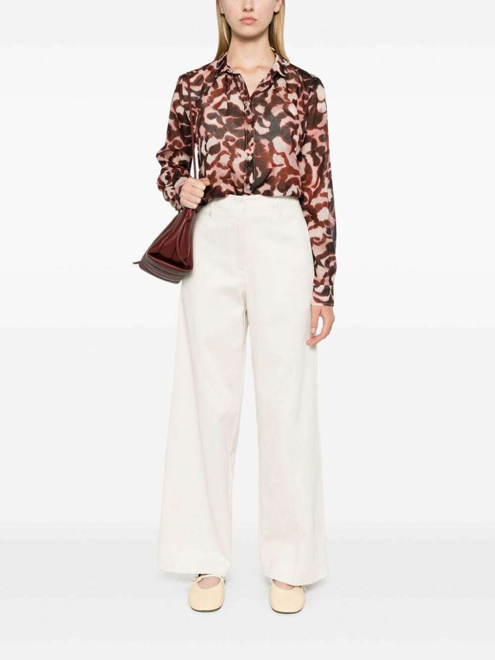 FORTE FORTE - Cotton Blend Straight Trousers Forte Forte