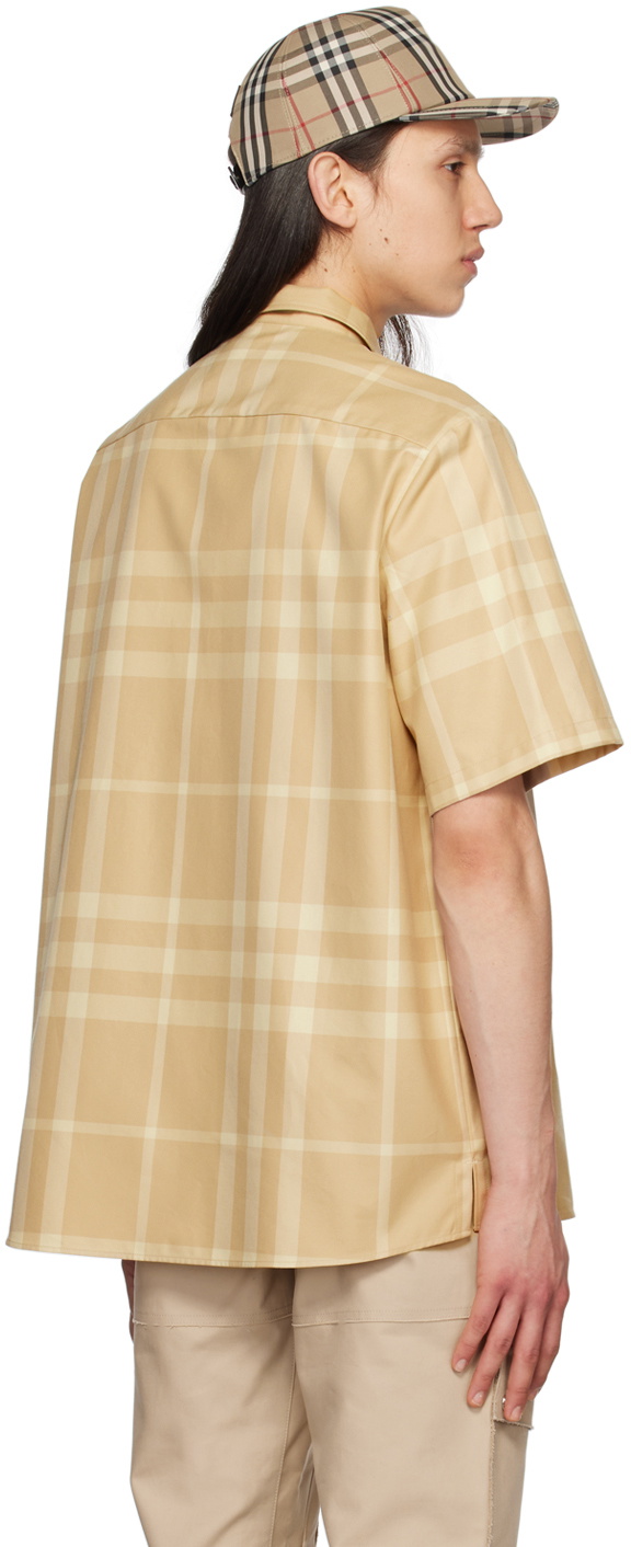 Burberry Beige Check Shirt Burberry