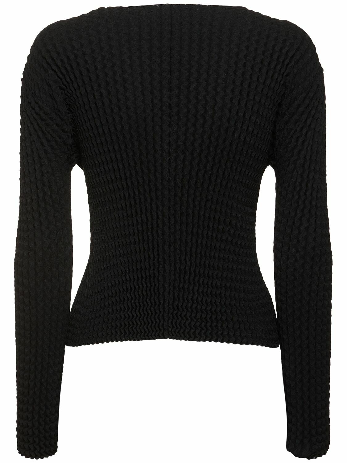 ISSEY MIYAKE Geometric Texture Buttoned Cardigan Issey Miyake Men