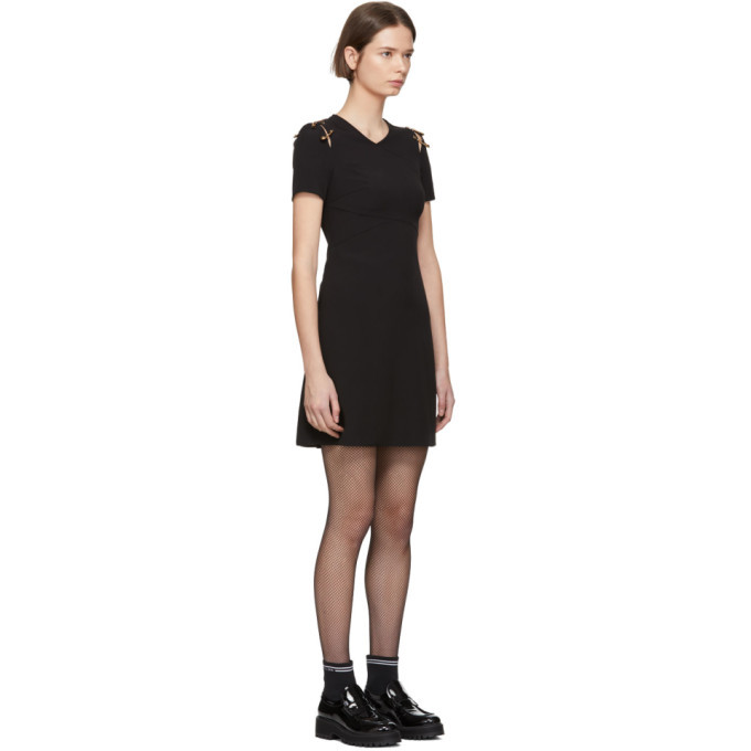 Versus Black Safety Pin Mini Dress Versus