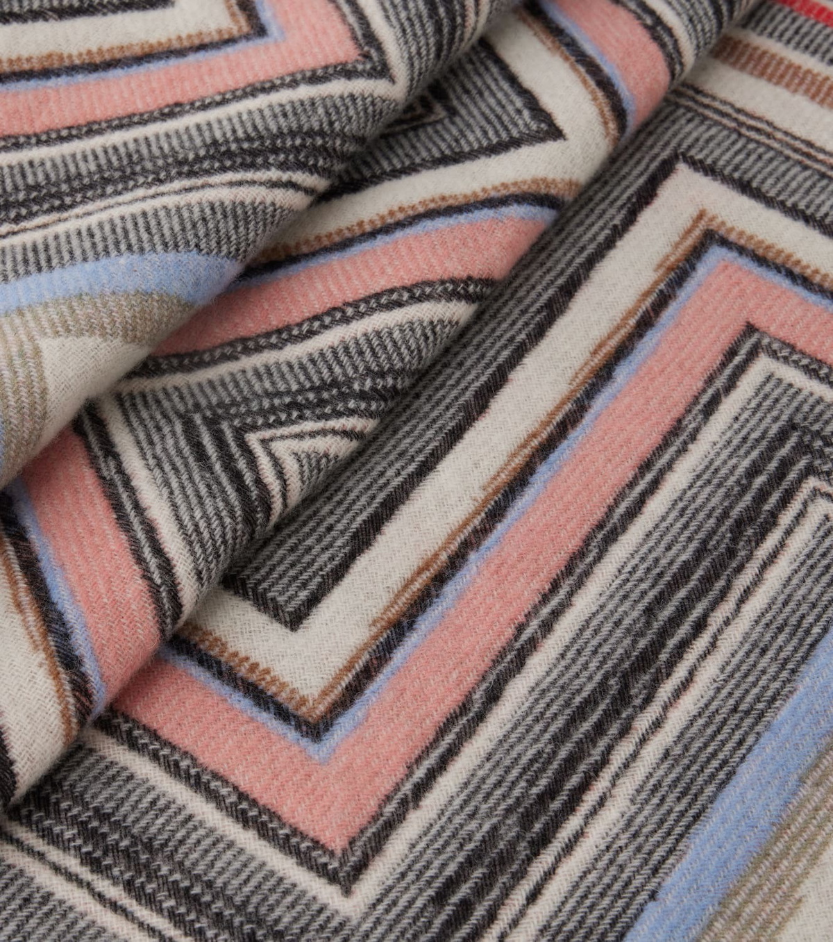 Missoni Chevron wool-blend throw Missoni