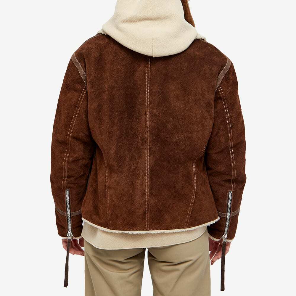 MM6 Maison Margiela Women's Shearling Sports Jacket in Brown MM6 Maison ...