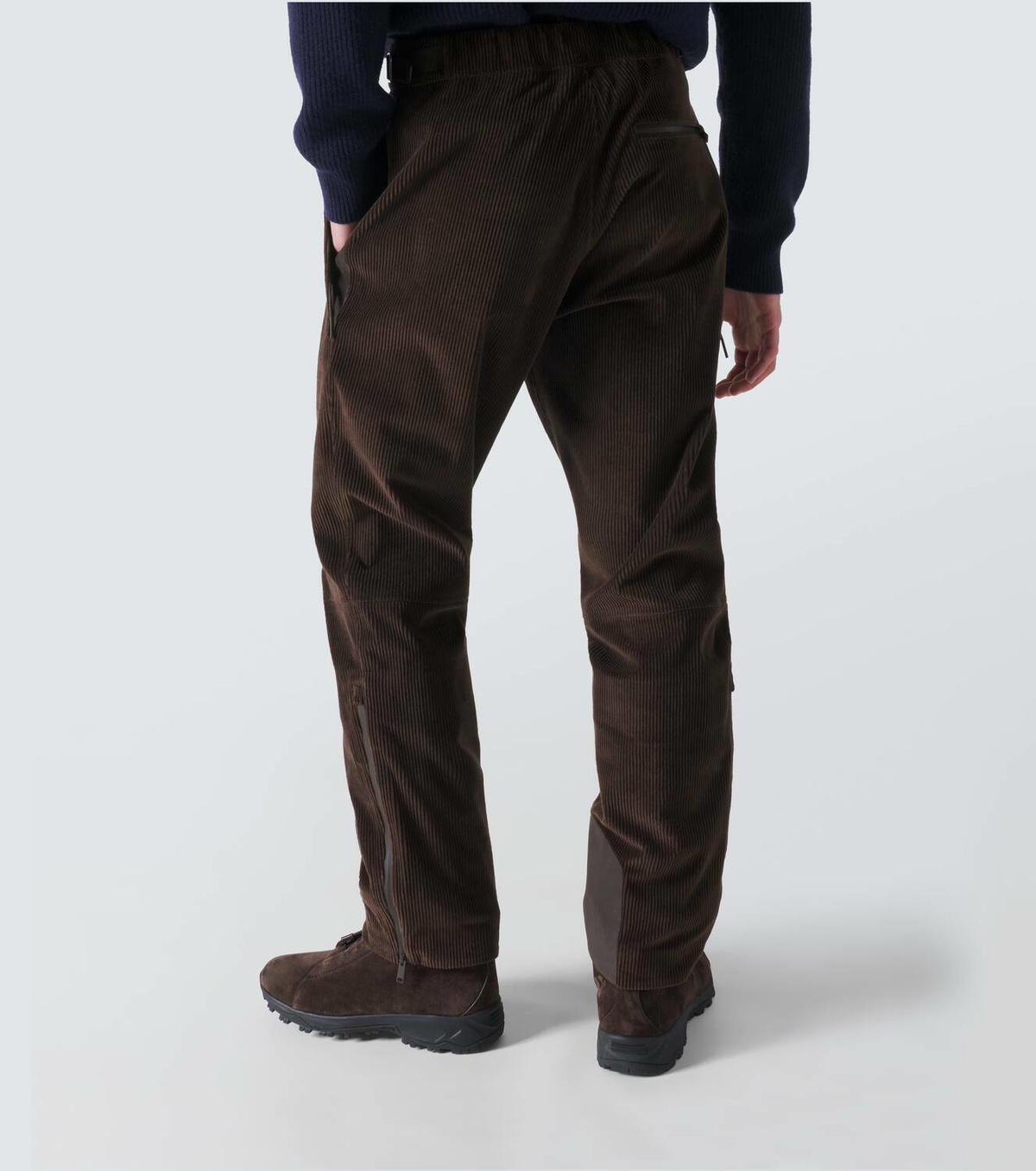 Zegna Cashmere and cotton corduroy ski salopettes Zegna
