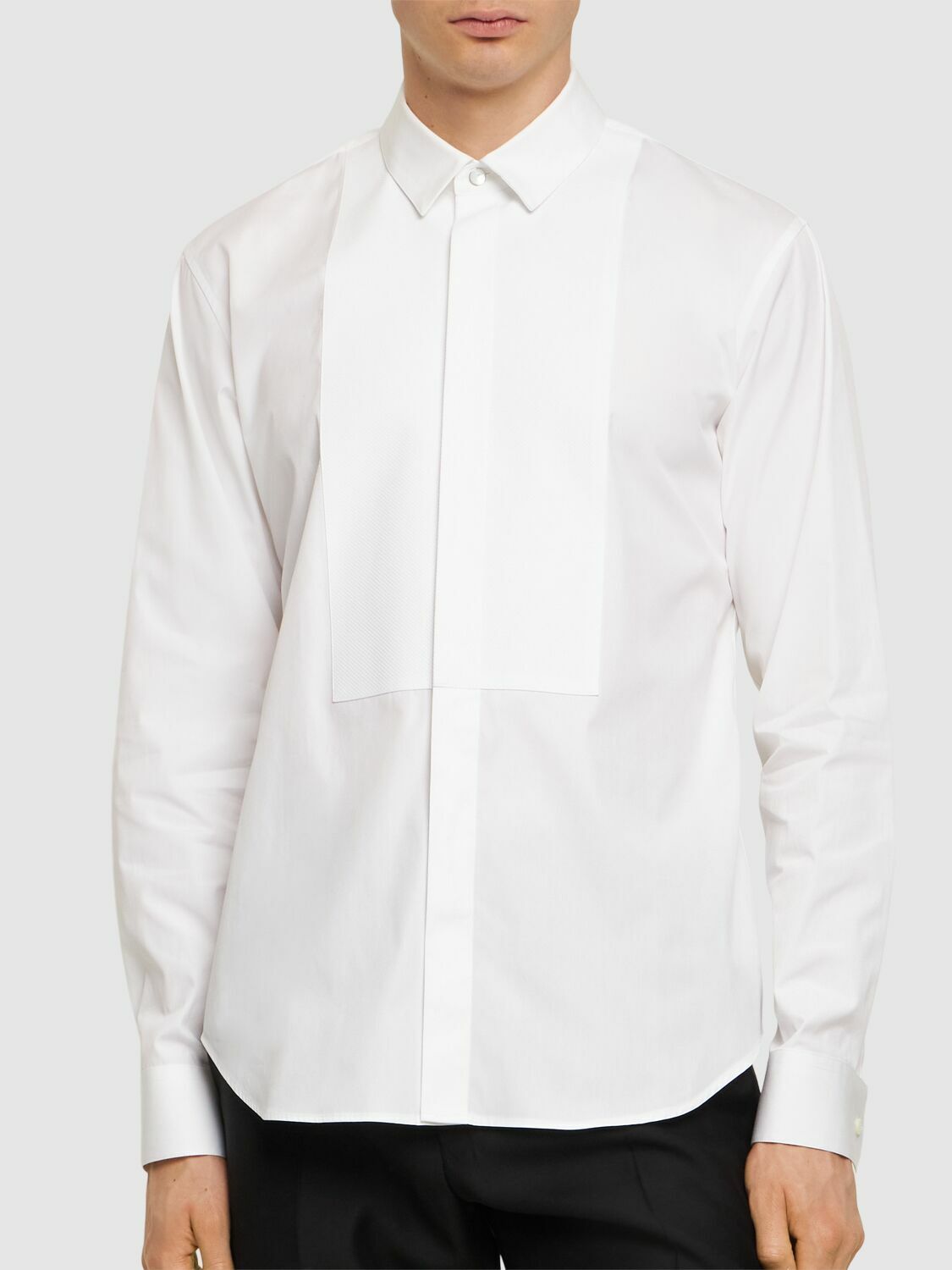 VERSACE - Cotton Poplin Formal Shirt Versace
