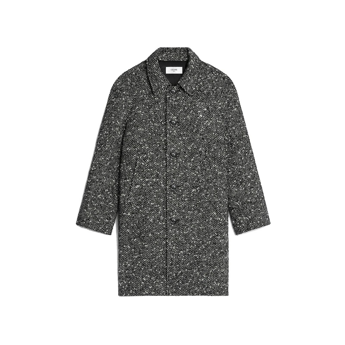 Celine Camden Wool Tweed Coat Celine