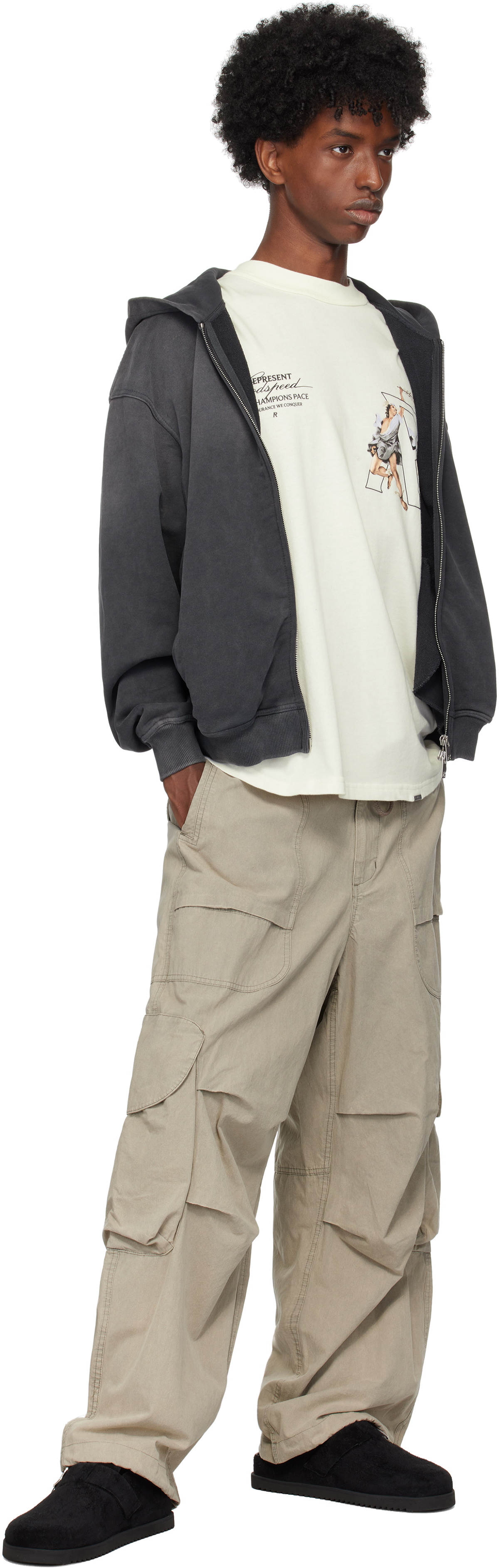 Represent Black Initial Mules Represent