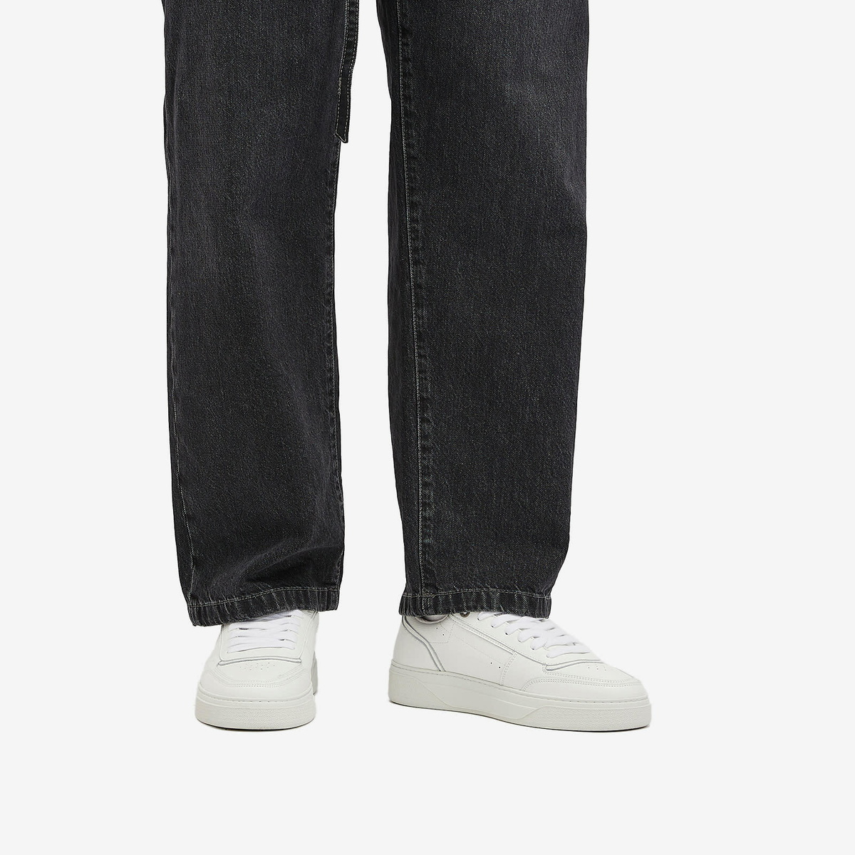 Represent Men's Initial Sneaker in Flat White Represent