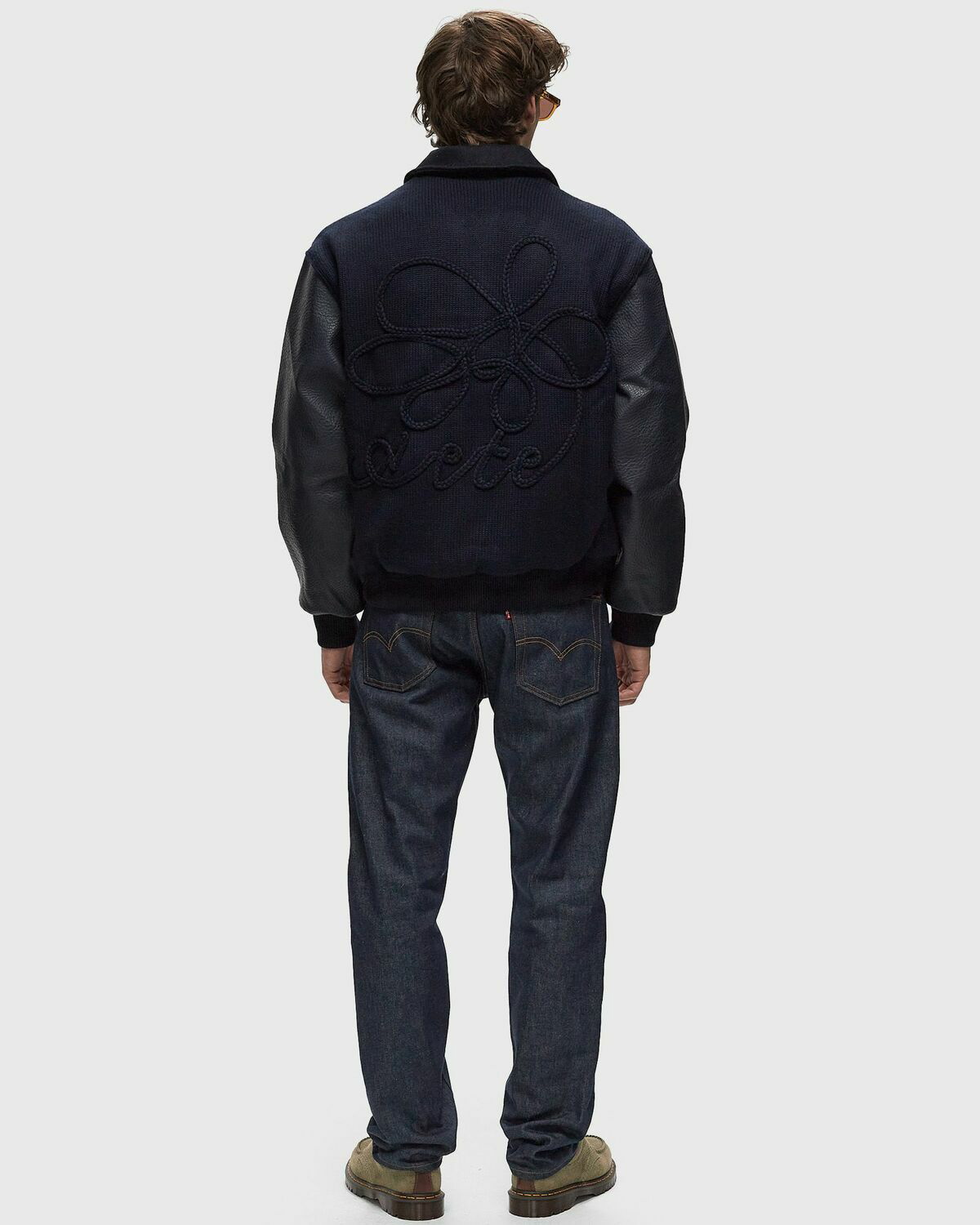 Arte Antwerp Varsity Knit Jacket Blue Bomber Jackets/College Jackets ...