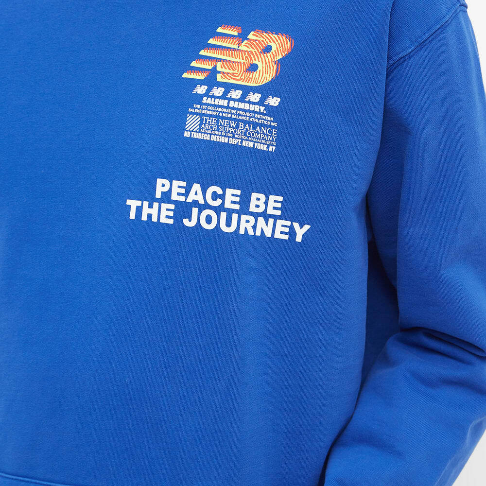 New Balance x Salehe Bembury PBJ Bembury Hoody in Blue New Balance