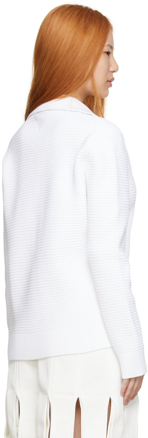 Bottega Veneta White Nylon Sweater Bottega Veneta