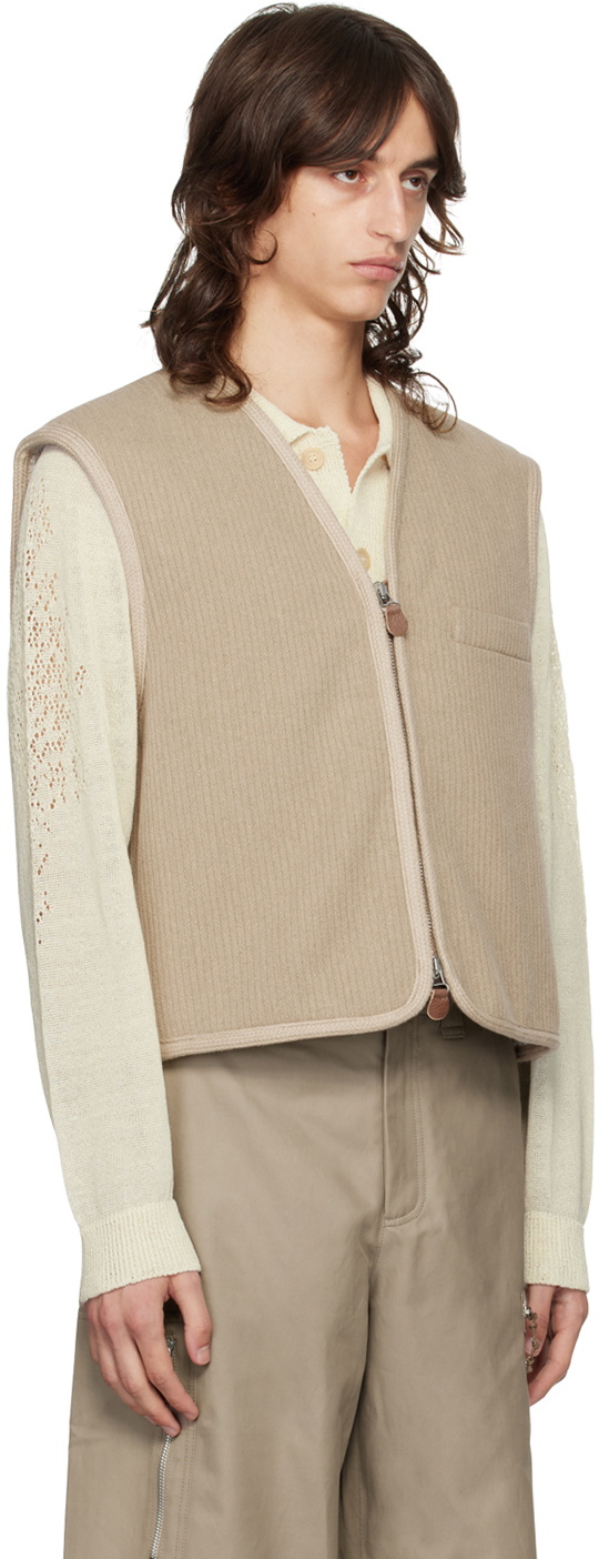 OUR LEGACY Beige Top Vest Our Legacy