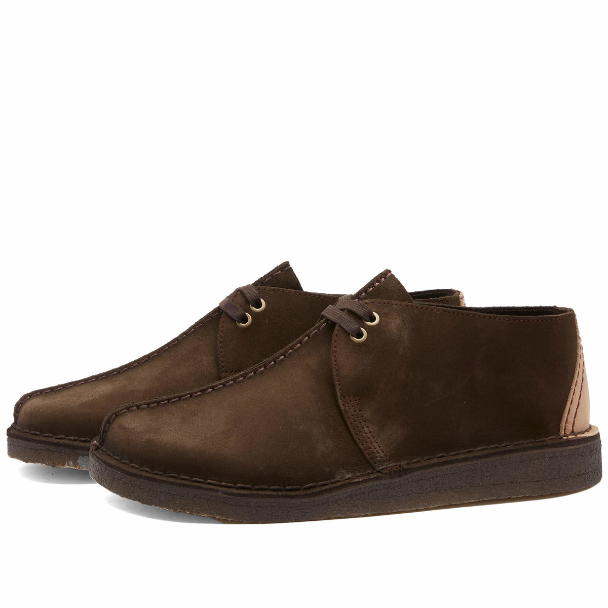 Clarks Originals Men's Desert Trek in Dark Brown Suede Clarks Originals