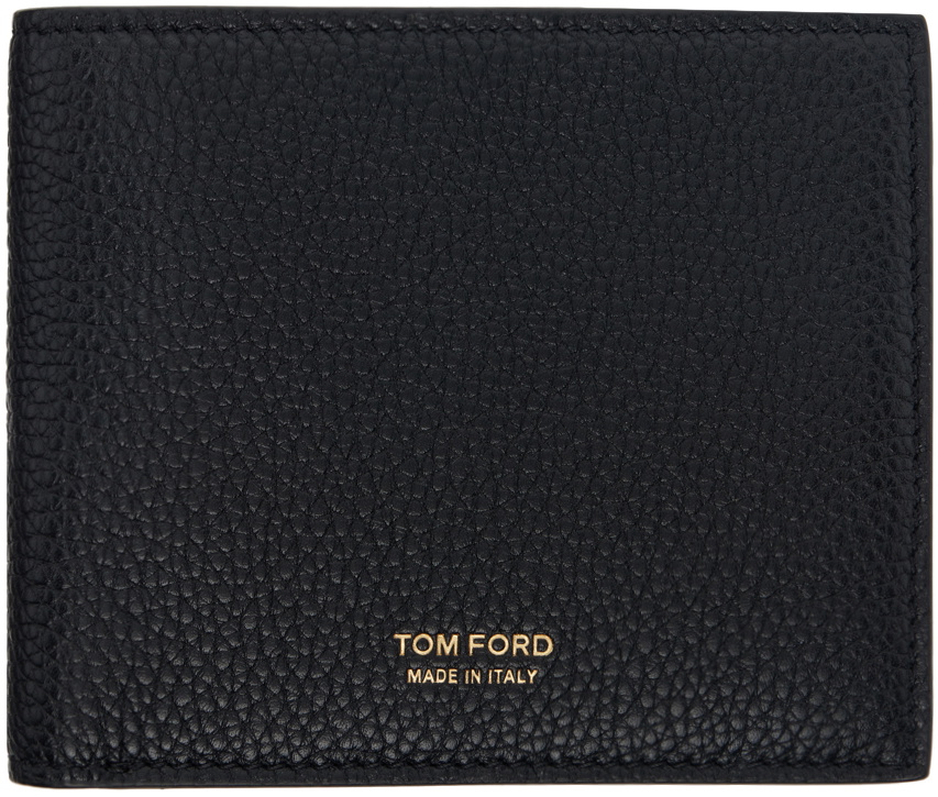 TOM FORD Black Grain Leather Classic Bifold Wallet TOM FORD