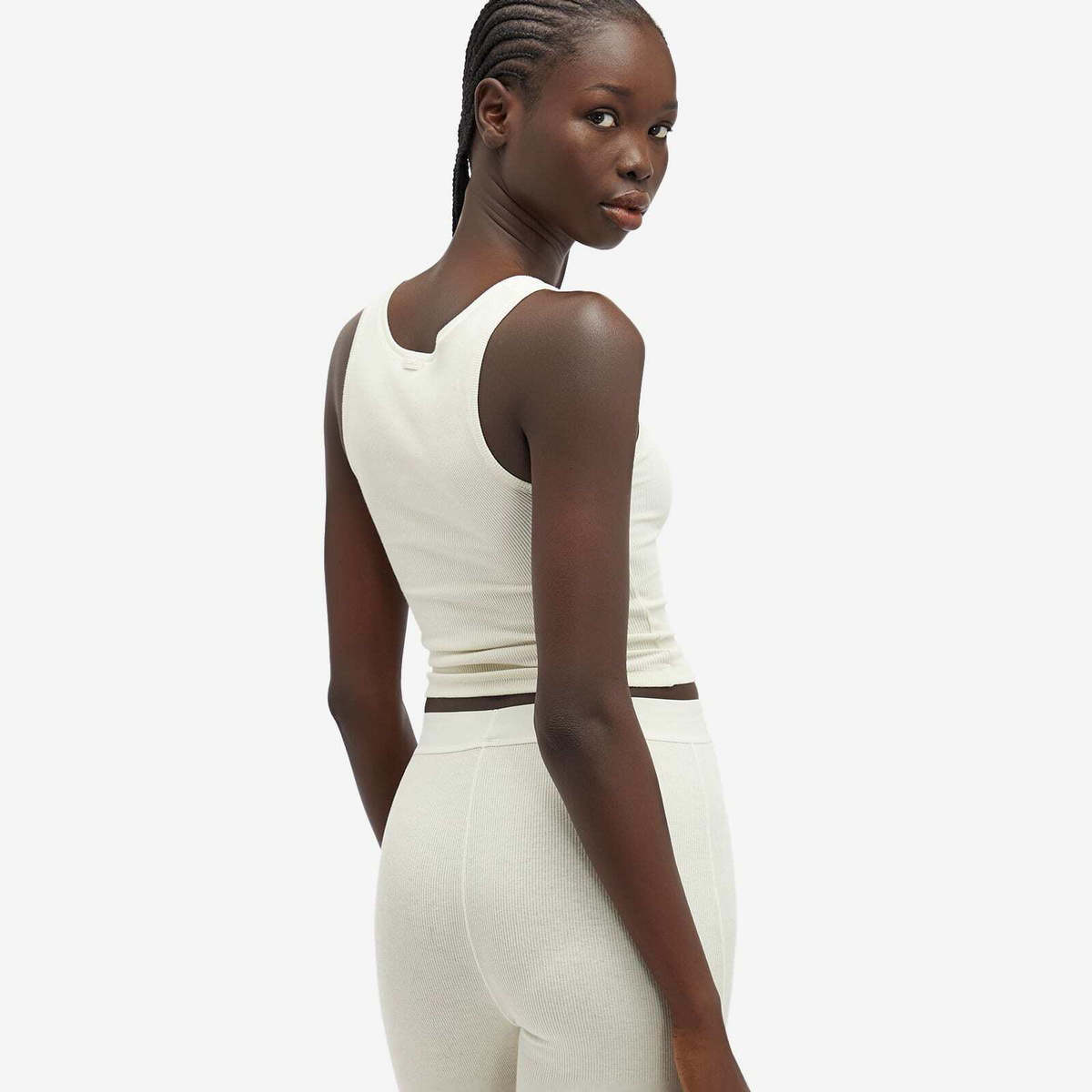 SKIMS Women's Cotton Rib Tank in Bone SKIMS