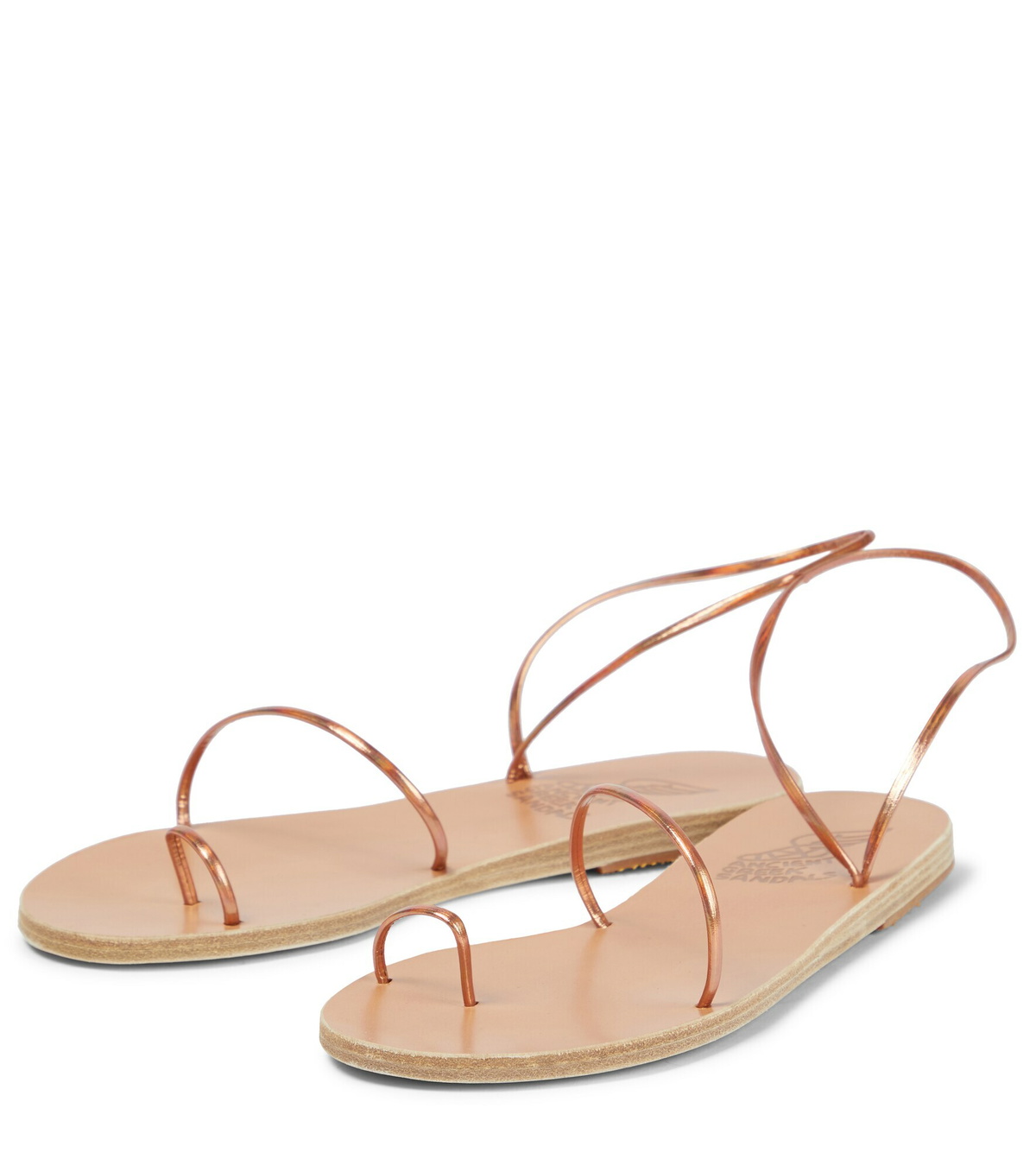 Ancient Greek Sandals - Chora iridescent leather sandals Ancient Greek ...