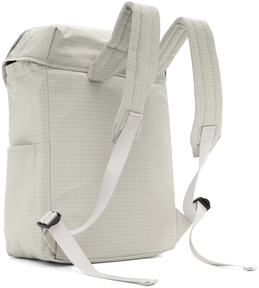 Acne Studios Gray Foldover Flap Backpack Acne Studios