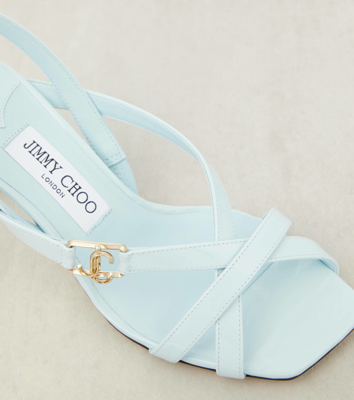 Jimmy Choo Jess 95 patent leather sandals Jimmy Choo