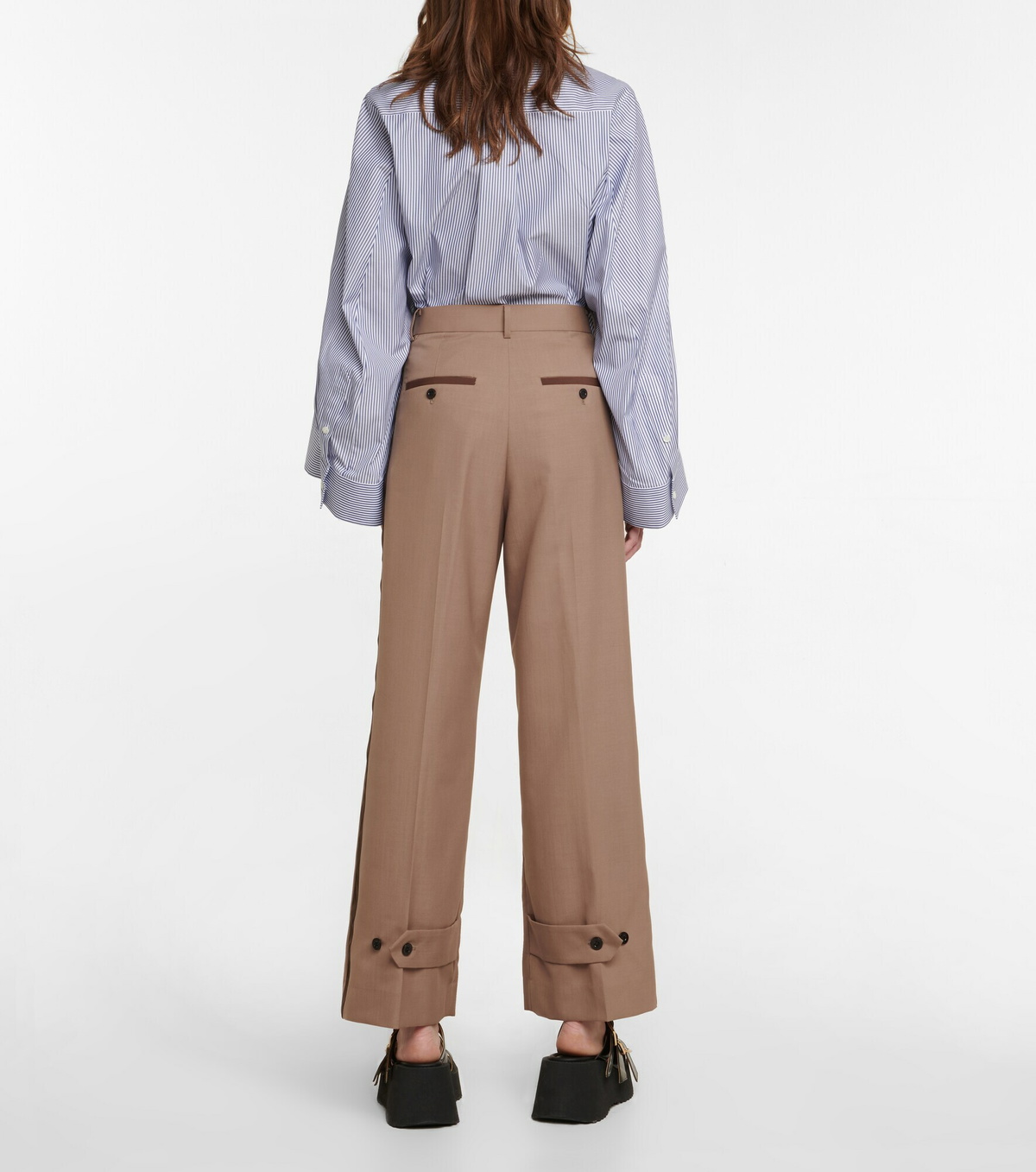 Sacai - Wool-blend pants Sacai