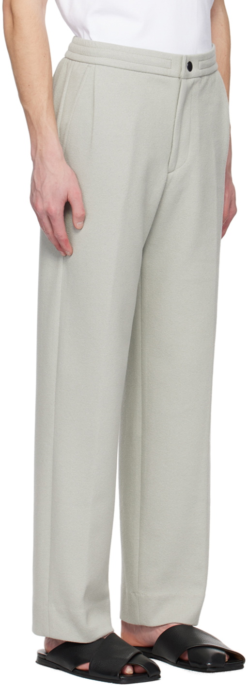 Solid Homme Gray Banding Trousers Solid Homme