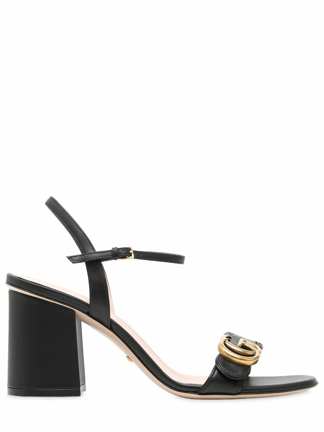 GUCCI - 75mm Marmont Leather Sandals Gucci